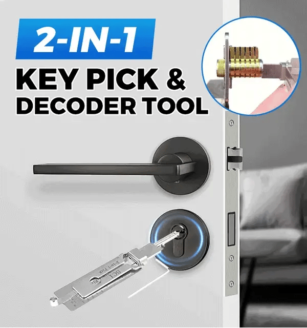 Stainless Steel Key Decoder Tool for Locksmith Training & Educational ...
